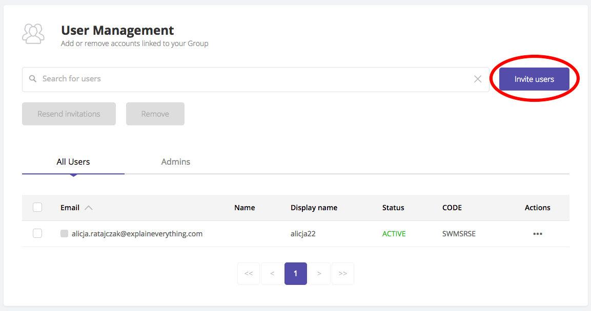 Remove Group Users via CSV Upload – Explain Everything Help Center